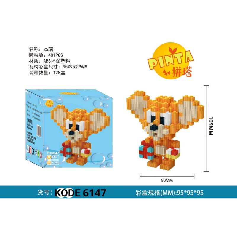 Nano Block Tom and Jerry Educational Block Toys Cartoon Character DIY ...