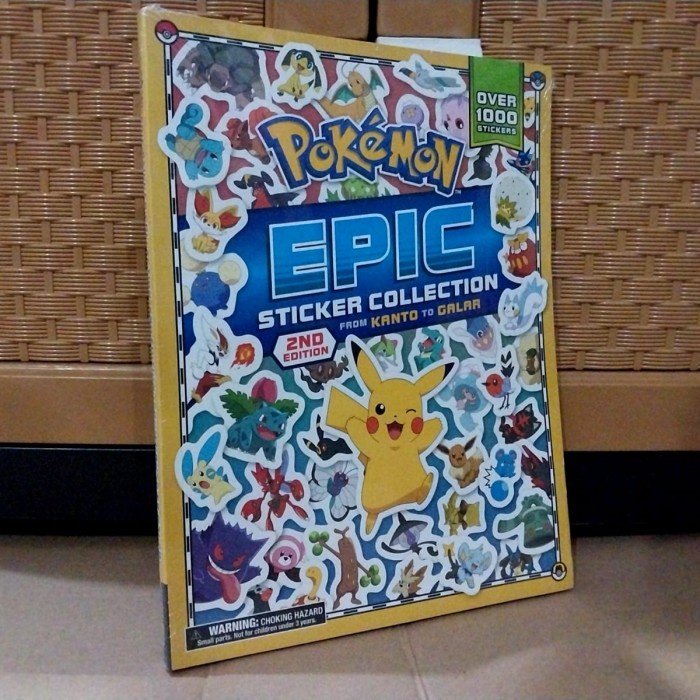 Pokemon Epic Sticker Collection 2Nd Edition: From Kanto To Galar (2Nd ...