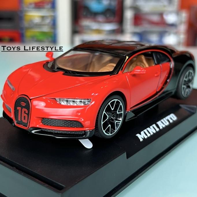 MERAH HITAM Miniauto Diecast - Bugatti Chiron 1:32 Scale (Red Black ...