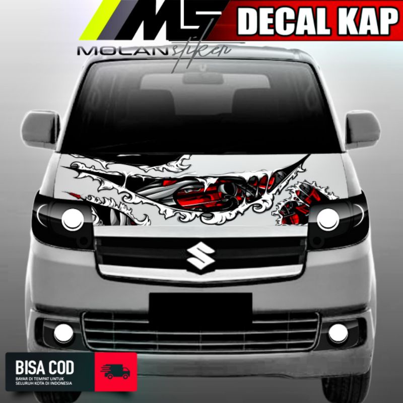 MESIN Decal Sticker Striping Hood Variation/Cabin Suzuki APV - Decal ...