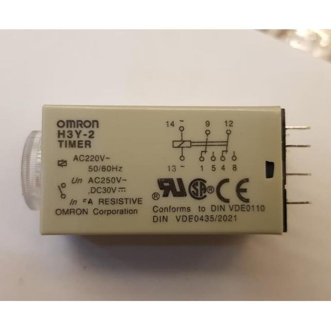 Mini Timer Omron H3Y-2/H3Y 2 Delay Timer Relay 220V 30S/60S Seconds free Shipping | Shopee Malaysia