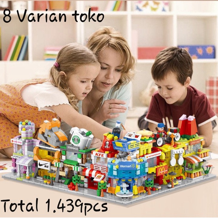 .. TMA / 8 IN 1 MODERN SHOP BUILDING BLOCK TOYS / MODERN SHOP BLOCK ...