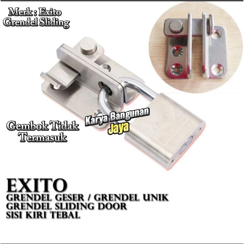 Sliding Door Grendel Eoe & Latch - Sliding Door Grendel - Thick Sliding ...