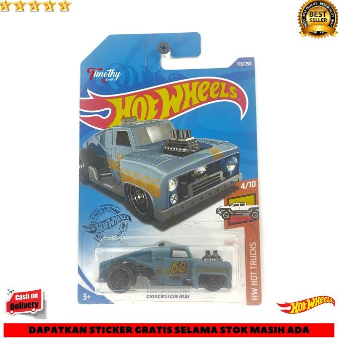 Hot Wheels Erikenstein Rod Light Blue Tanpo 52 Timothy Diecast | Shopee ...