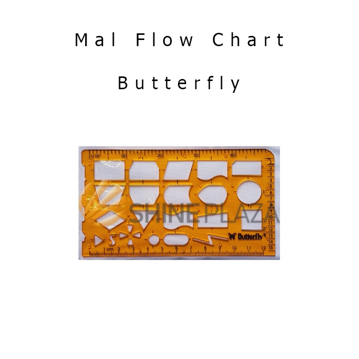 Mall Butterfly Flow Chart Print BT-966-771-N - Screen Printing Mall ...