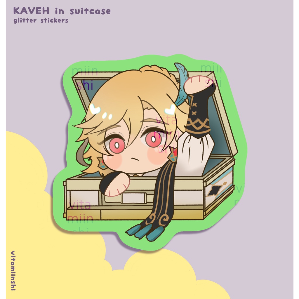 Glitter Stickers Kaveh in suitcase | Shopee Malaysia