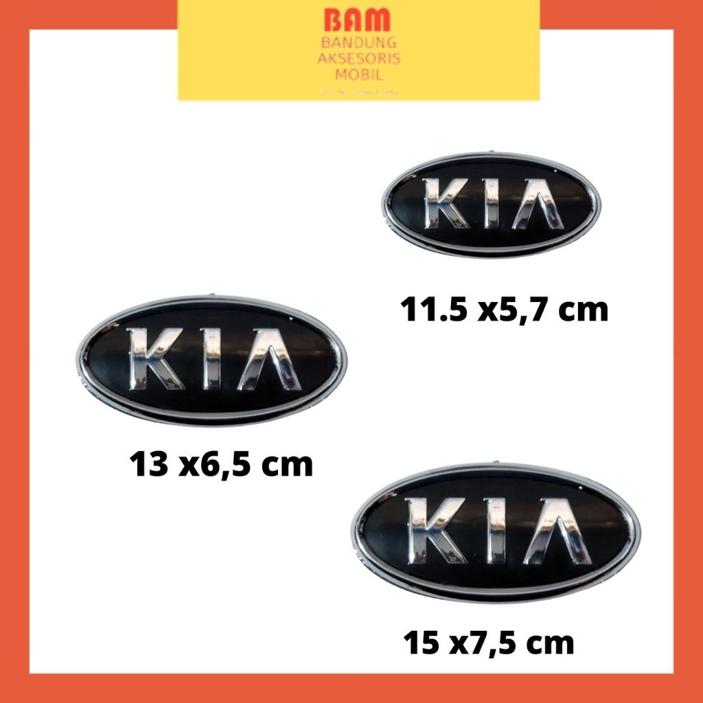 HITAM Black Basic KIA Car Logo Emblem | Shopee Malaysia