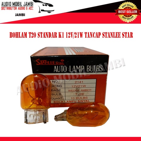 Stanlee STAR T20 TANCAP LIGHT BULB 1 12V/21W ORANGE (2141) | Shopee ...