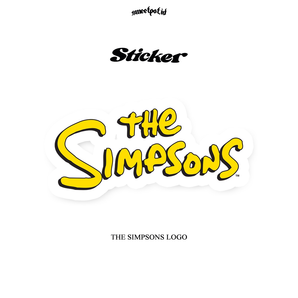 The SIMPSONS STICKER/Grain STICKER/Retail STICKER/LOGO STICKER/BAND ...