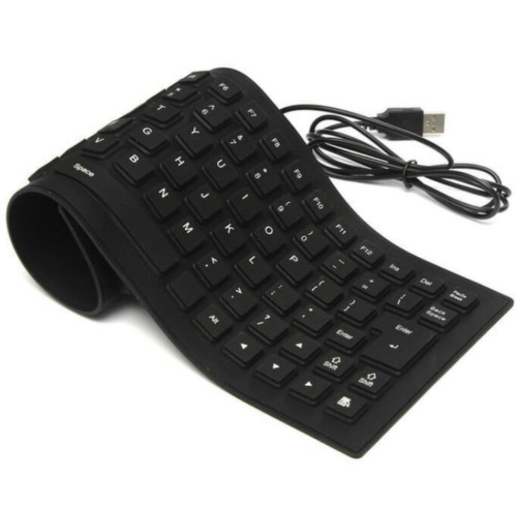 Waterproof USB Flexible Portable Keyboard Flexible Mini Laptop Keyboard ...