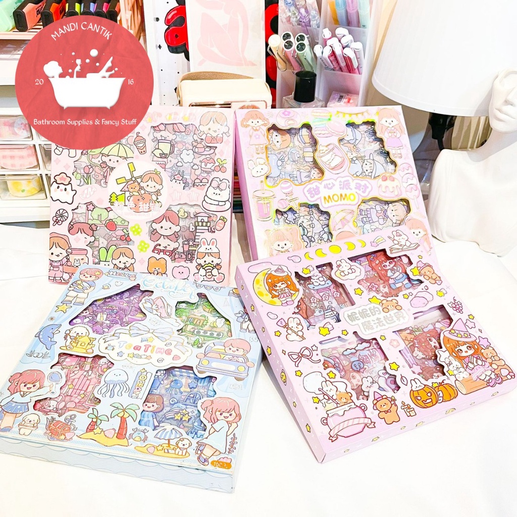 Sticker box Package 400 Sheets journaling journal sticker momo Cute ...