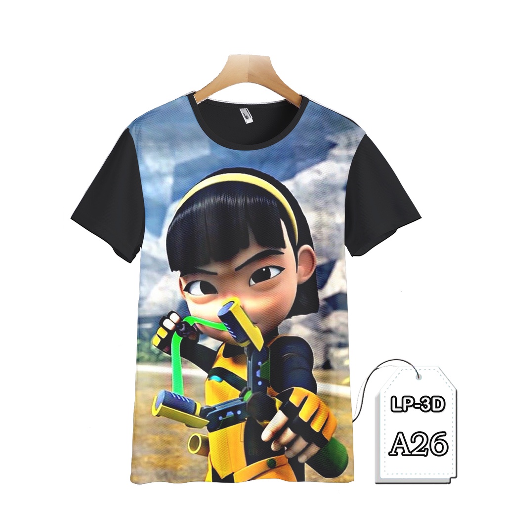 Ejen Ali ALICIA T-SHIRT Girls' Clothes Cartoon TV Animation LP3D-A26 ...