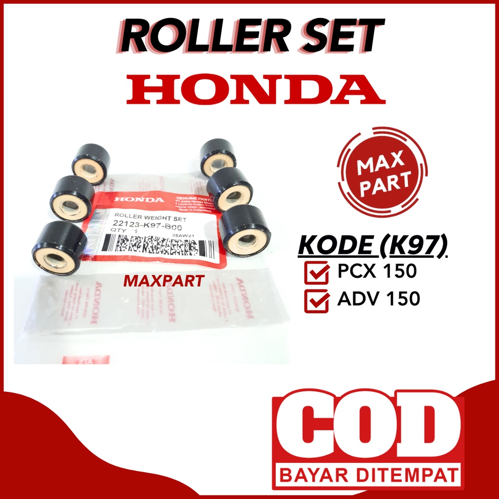 Roller SET K97 ROLER WEIGHT SET HONDA PCX 150 ADV 150 MAXPART | Shopee Malaysia
