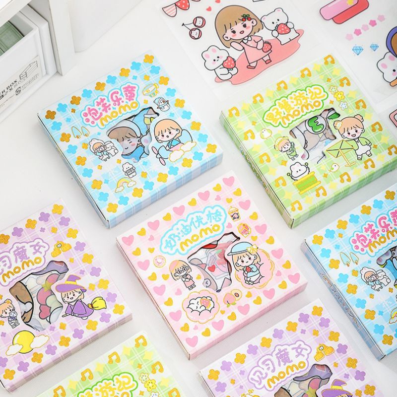 Momo Stickers original 100 Sheets Of Cute Stickers Korean Stickers ...