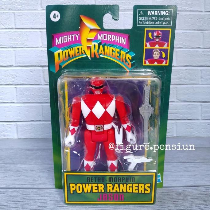 Hasbro POWER RANGERS RETRO MIGHTY MORPHIN JASON RED RANGER SUPER SENTA ...