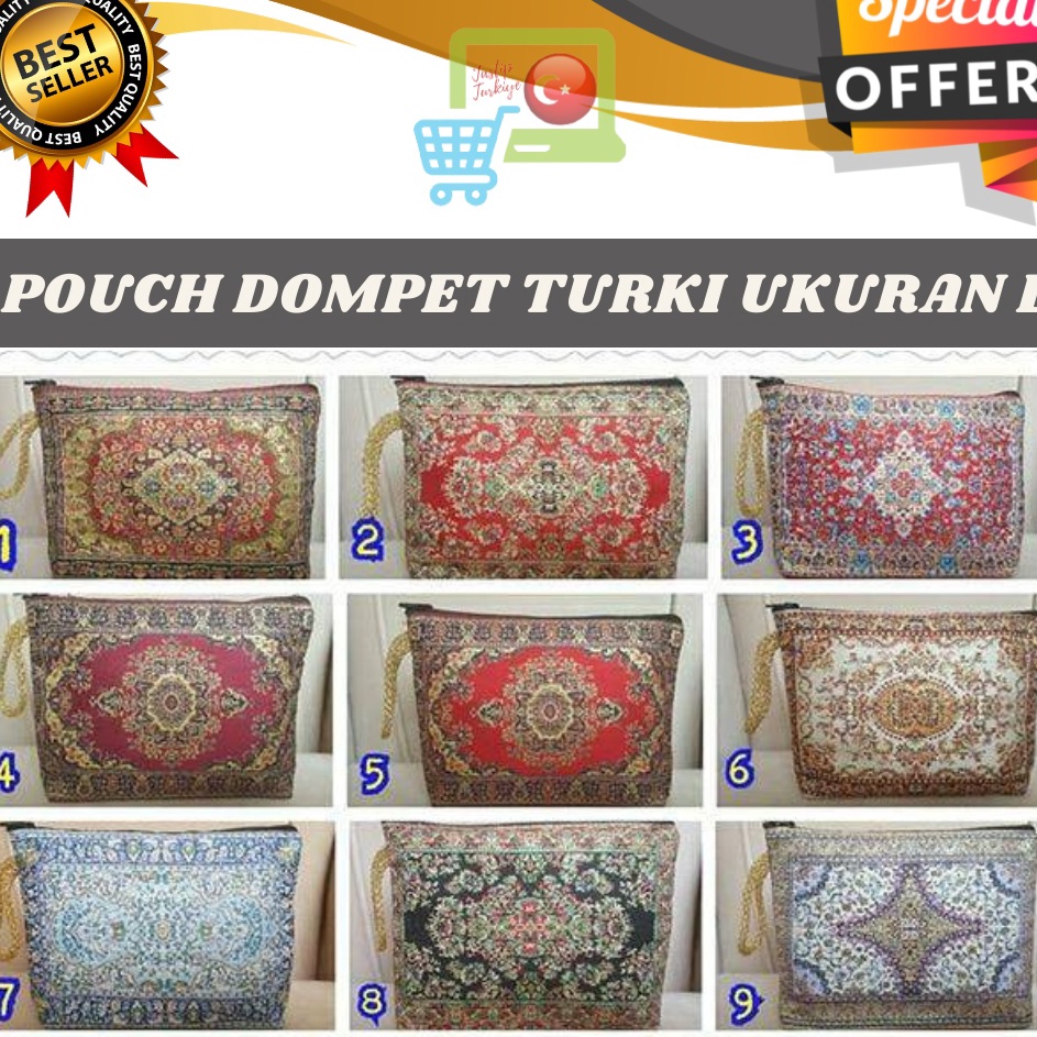 ORIGINAL TURKISH WALLET L (18 x 3 x 14 CM) BEAUTIFUL POUCH STYLISH ...