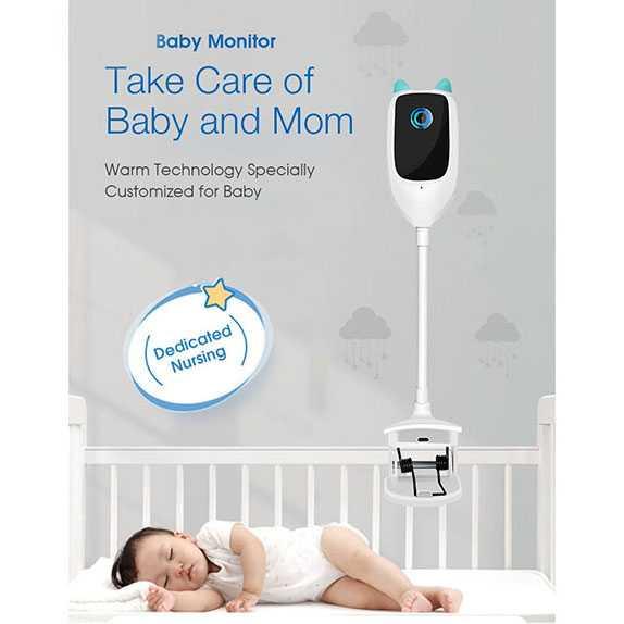 Baby Surveillance CCTV Camera WiFi 2K Motion Alarm Intercom Play ...