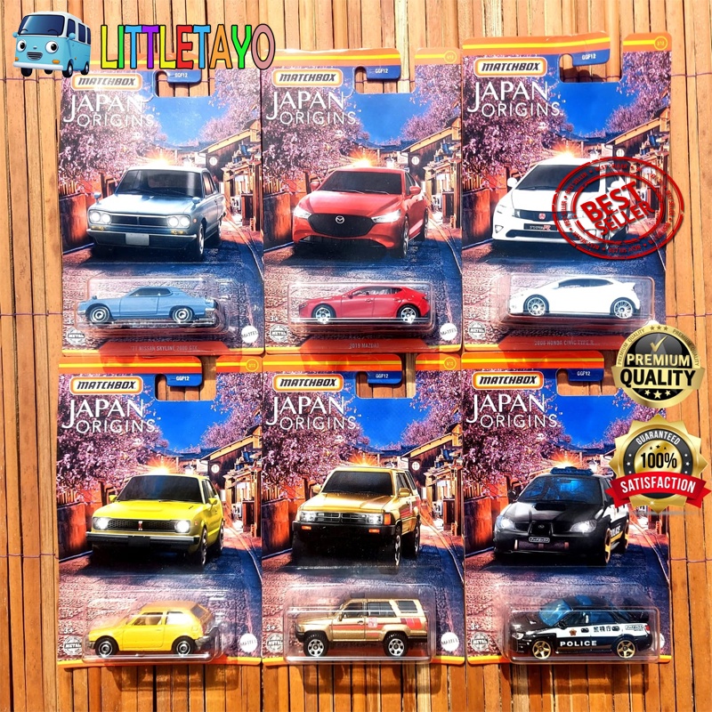 MATCHBOX JAPAN ORIGINS 1976 HONDA CIVIC CVCC 1985 TOYOTA 4RUNNER JAPAN ...