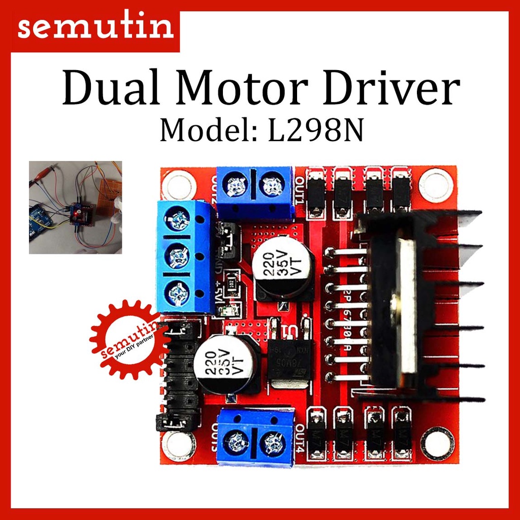 Motor Dual Driver Board L298N/Module L298 H Bridge DC Stepper ...