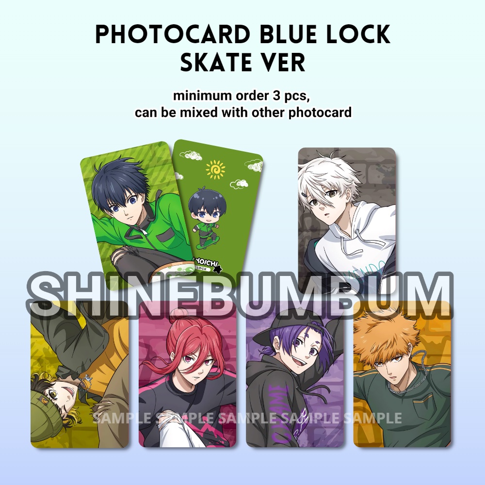 Photocard Blue Lock - Skate ver (2 sides) | Shopee Malaysia