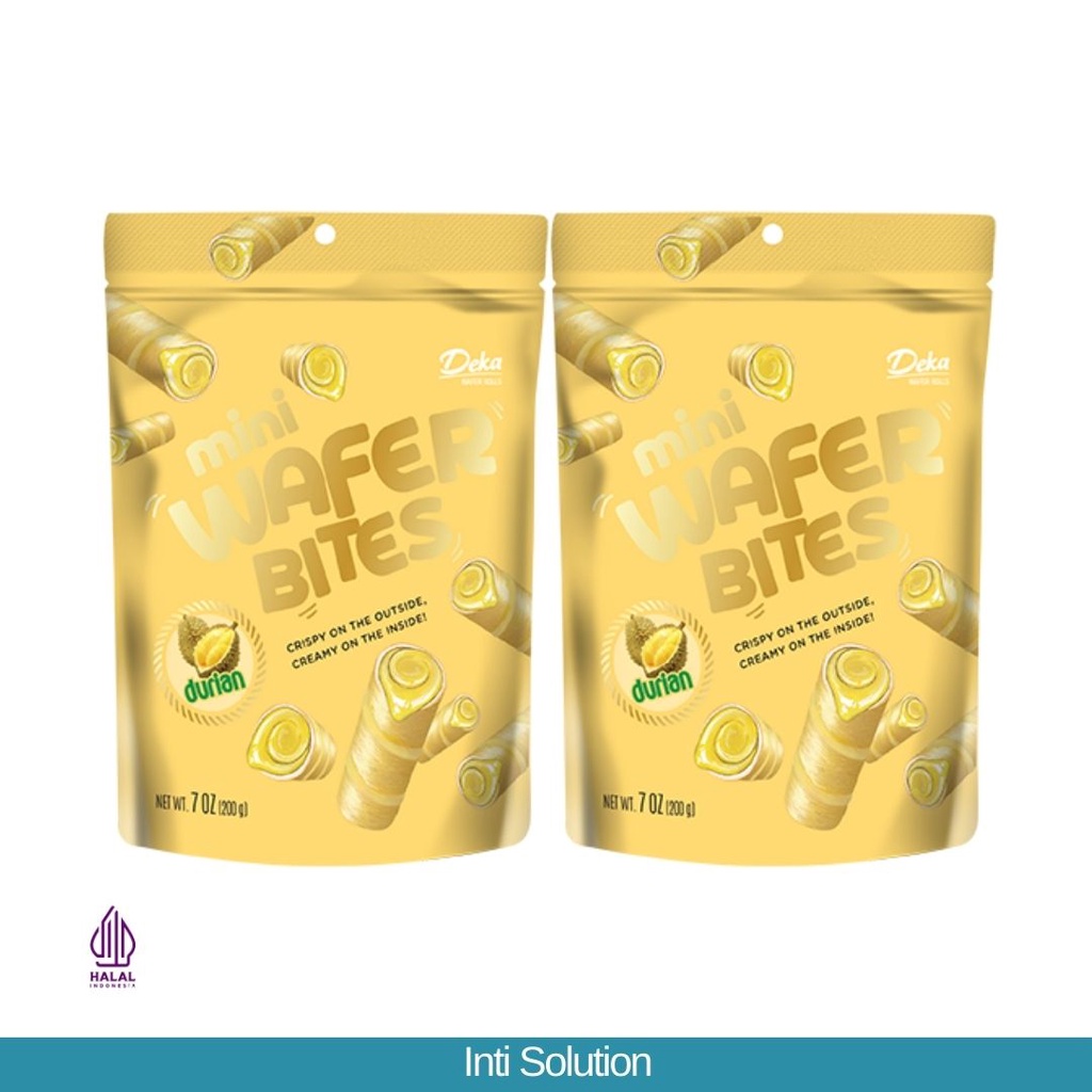 Deka Mini Wafer Bites Durian Flavor 72gr - Contents 1pcs | Shopee Malaysia