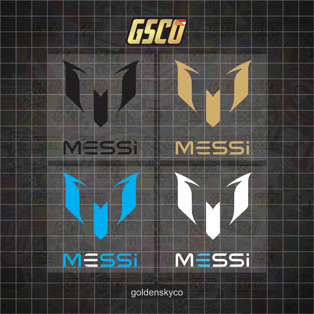 Cutting STICKER Ball LIONEL MESSI LOGO | Shopee Malaysia