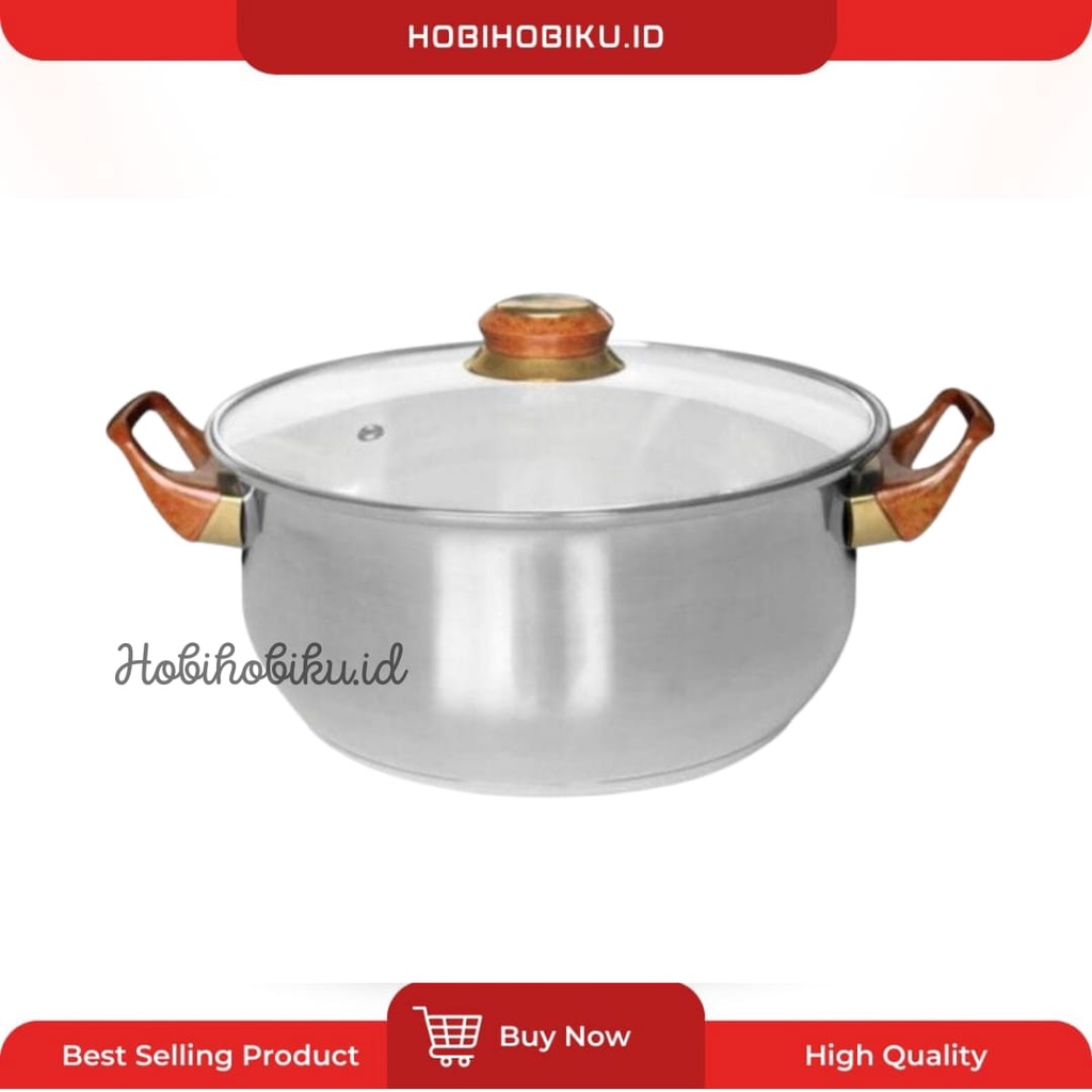 KAYU Stainless Pot With Beautiful Glass Lid aesthetic Multipurpose ...