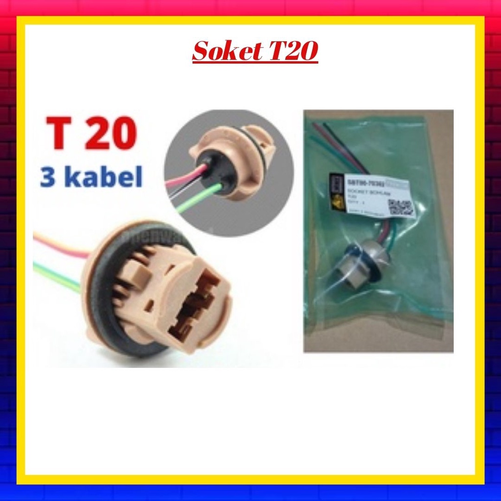 2-foot T20 Light Bulb SOCKET - Turn Signal Light SOCKET - Reverse ATRET ...