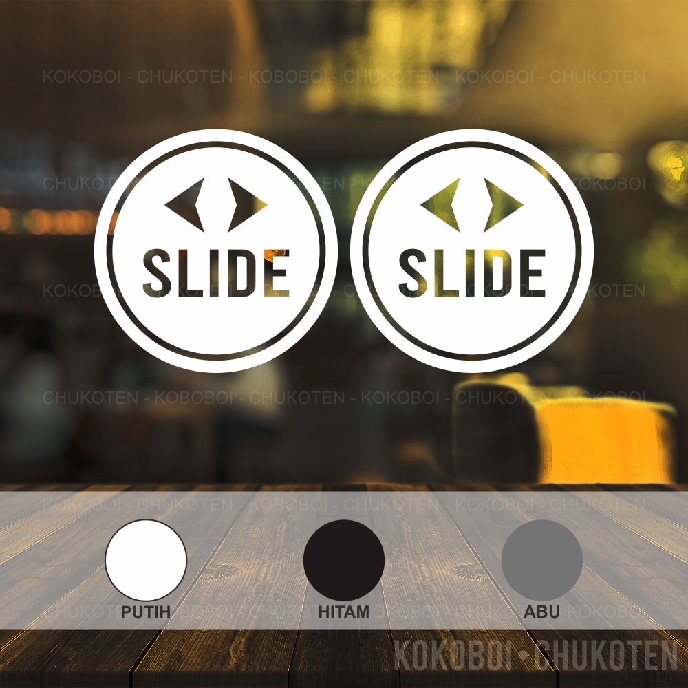 Glass Slide Door Sticker Cafe Cafe Resto Office Sign Sticker Cutting ...