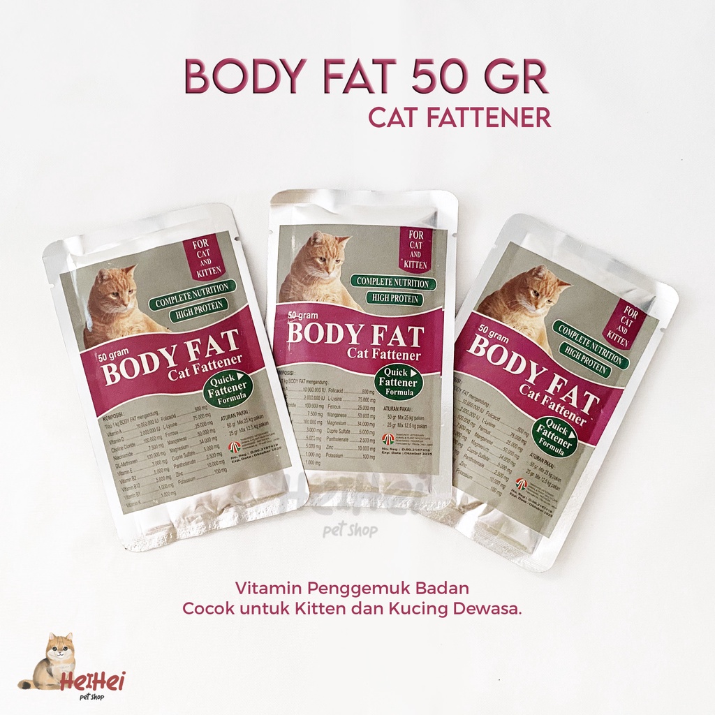Body Fat Cat Fattener - Bodyfat Medicine Vitamin Fattening Cat ...