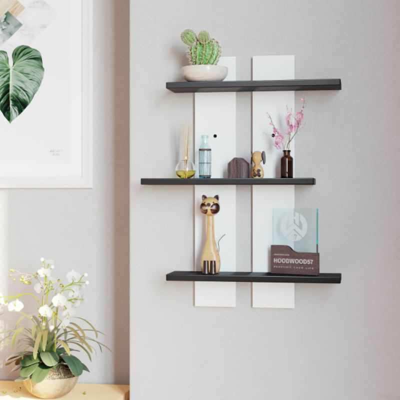 KAYU Minimalist Wooden Shelf/Spice Rack/Multifunctional Shelf/Bookshelf ...