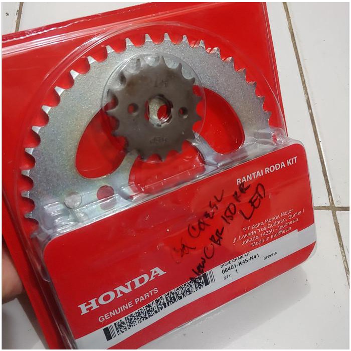 Gearset Girset Cbr150 led Cb150R Facelift original Honda K45 Premium ...