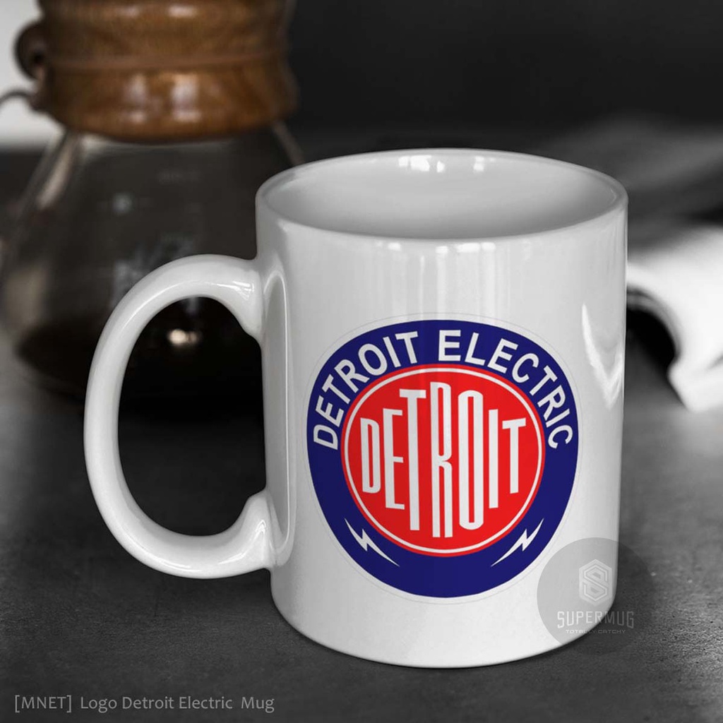 Mug Symbol Detroit Electric Car Logo Icon Ceramic Cup | Shopee Malaysia