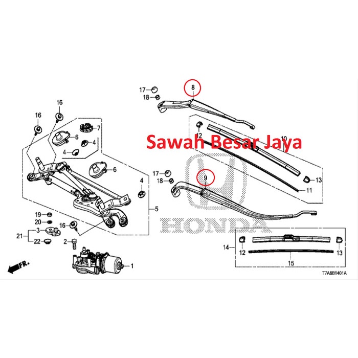 ORIGINAL ORIGINAL HRV SE Prestige Wiper Handle Arm | Shopee Malaysia