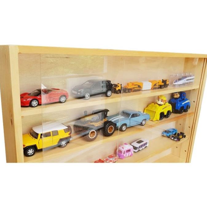 KAYU Diecast Toy Display Rack - Action Figure - 5row Natural Wood ...