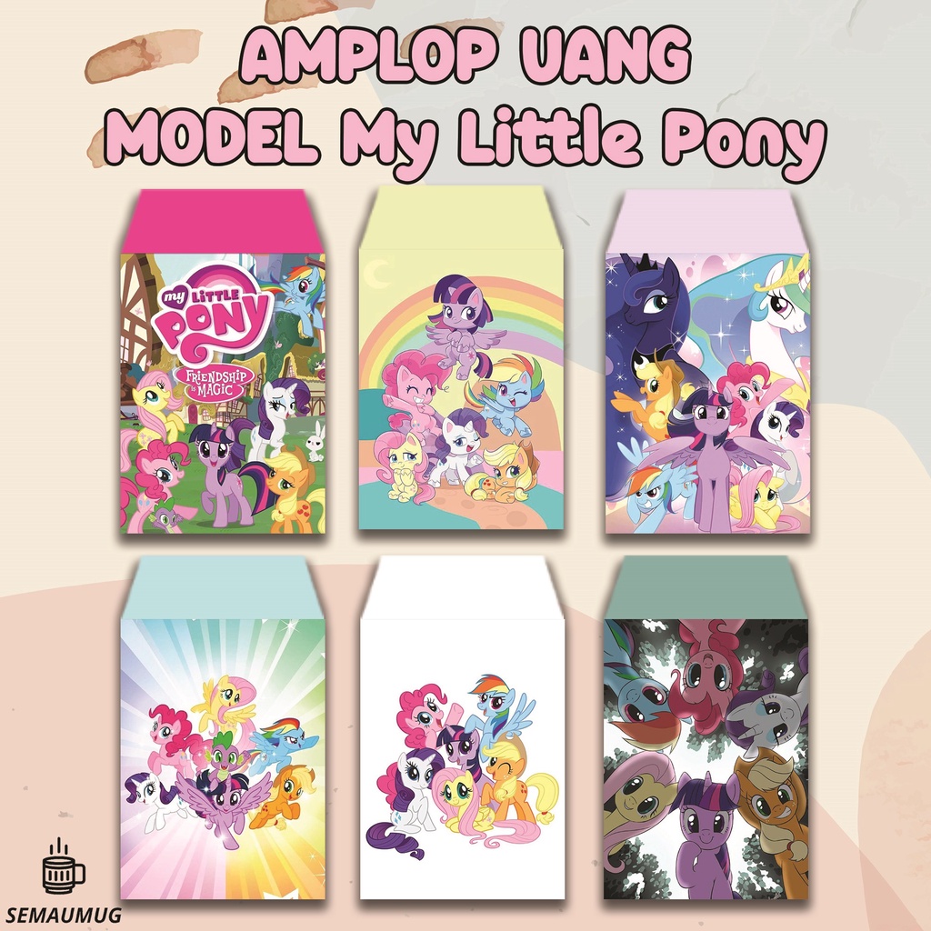 My LITTLE PONY Money Envelope Cartoon ANGPAU Gift Contents 10pcs Cute ...