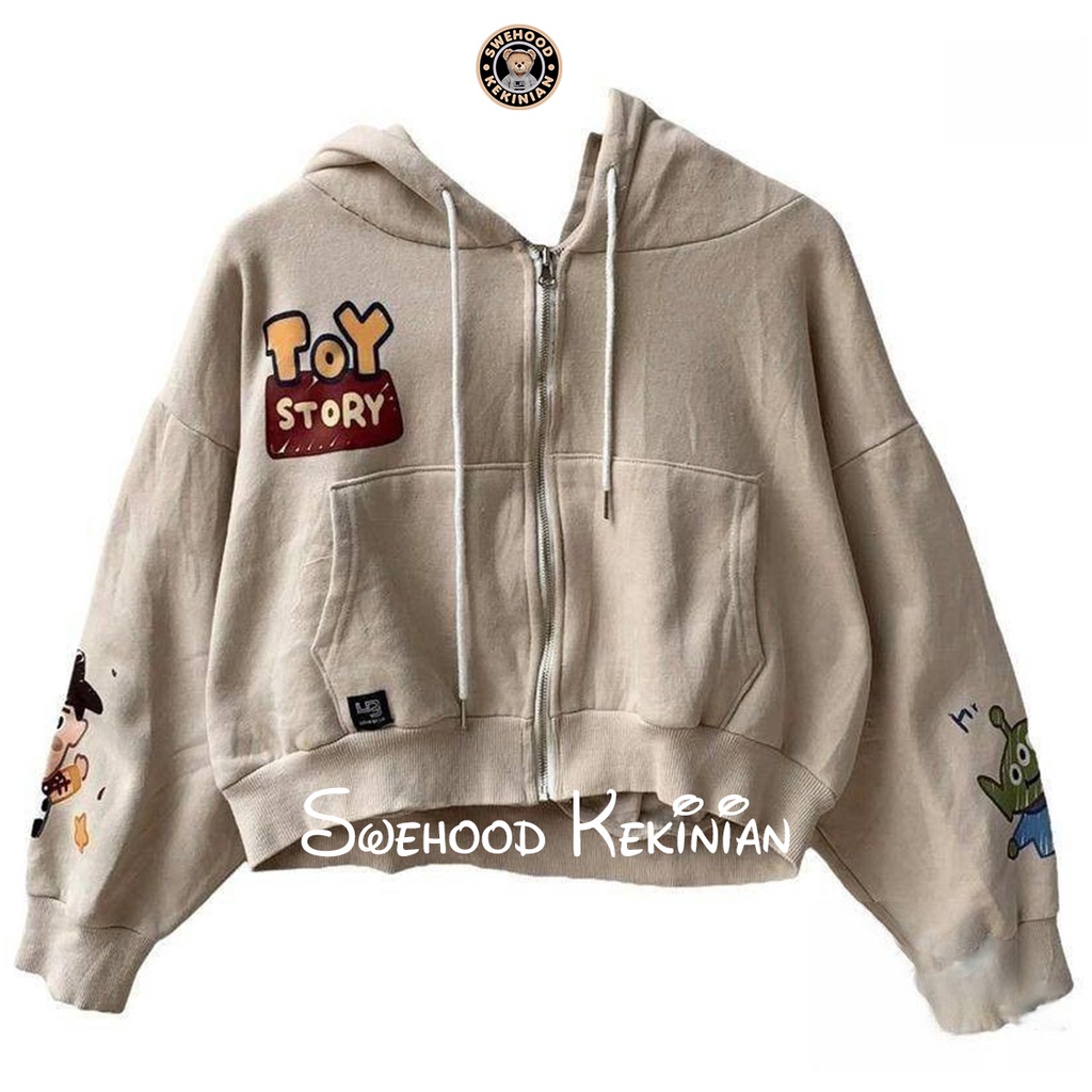Toy STORY ALIEN Zipper CROP PREMIUM Jacket Sweater Hoodie Zipper Women ...