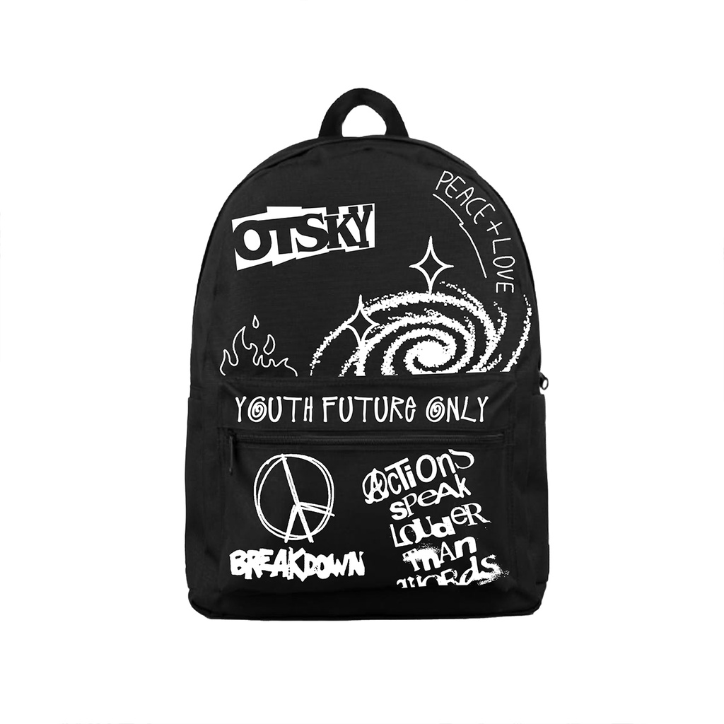 Otsky Backpack Premium Screen Printed Breakdown Backpack 2(B) | Shopee ...