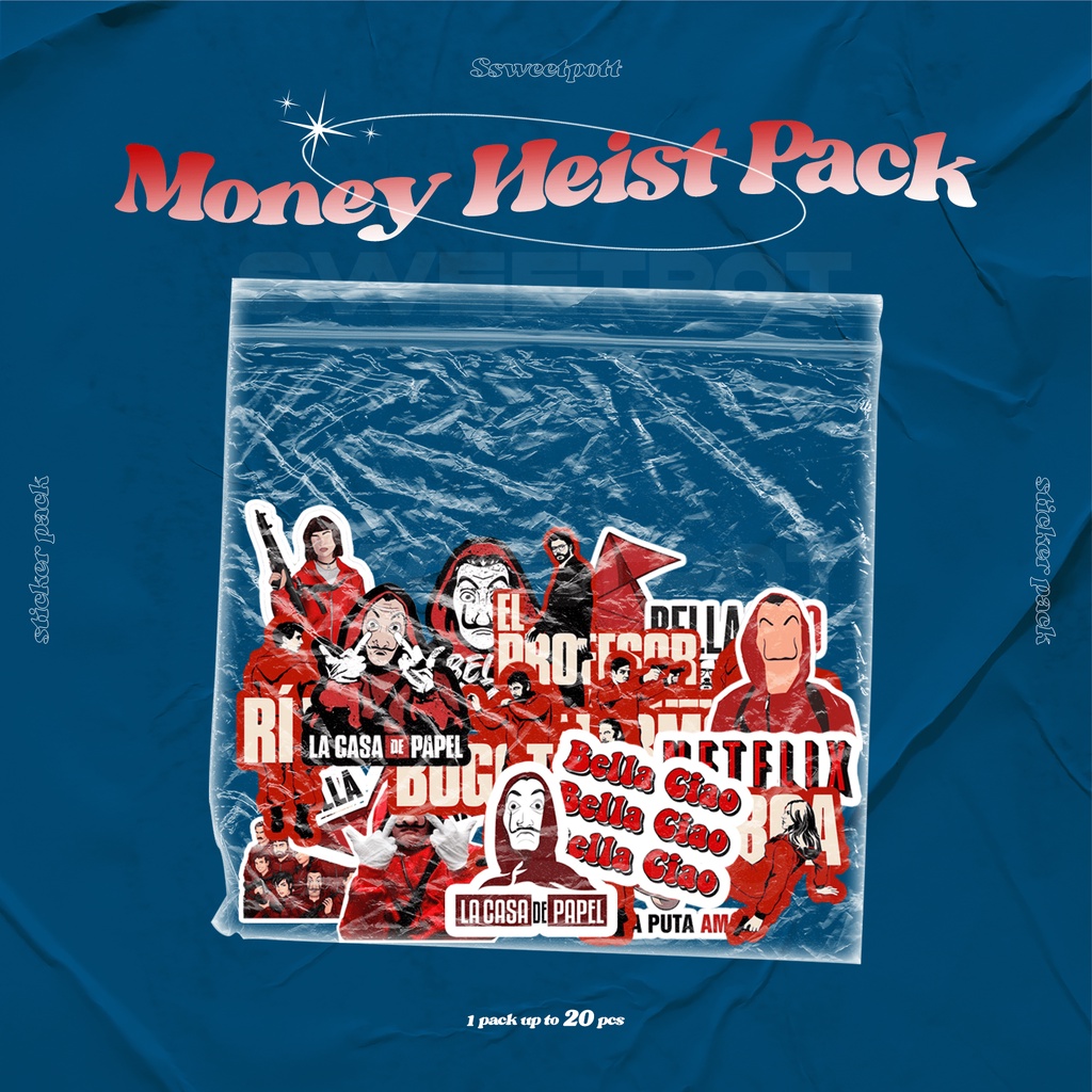 Sticker PACK [MONEY HEIST EDITION]/STICKER AESTHETIC/STICKER LA CASA DE ...