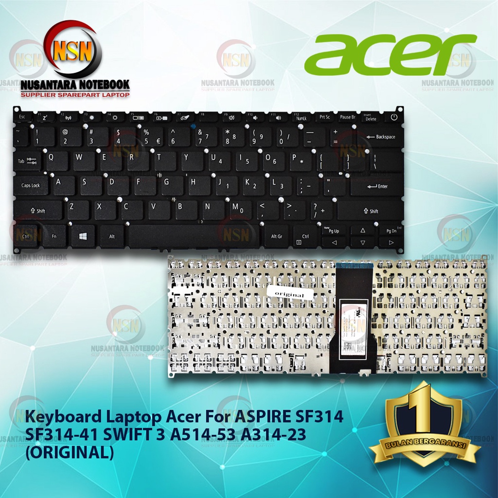 Acer ASPIRE SF314 SF314 SF314-41 SWIFT 3 A514-53 Laptop Keyboard ...