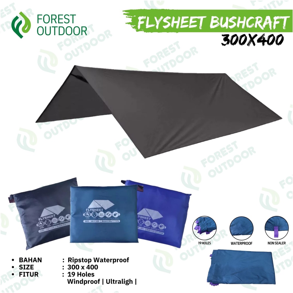 TENDA Flysheet 3x4 / flyshet / waterproof bivouac tent cover 4x3 meter ...