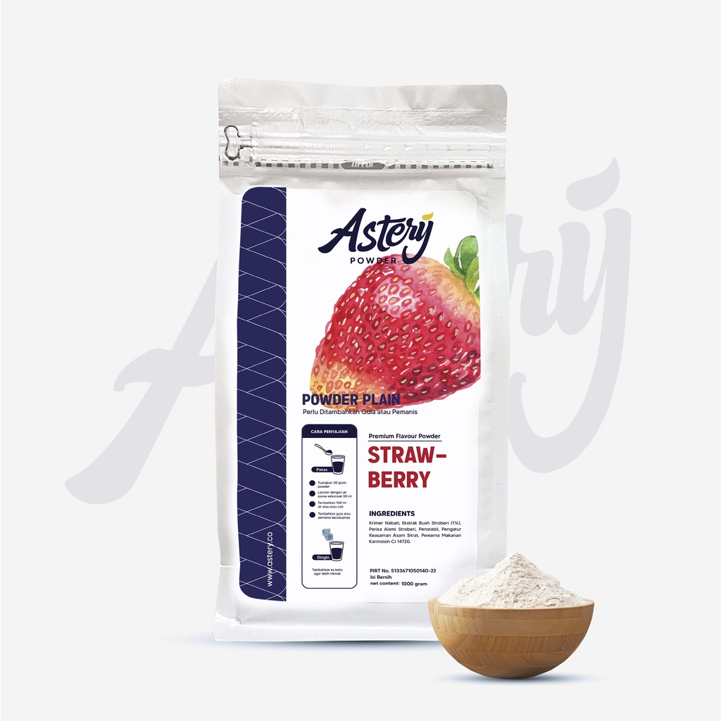 Plain Strawberry Flavored Drink Powder 1kg - Powder Drink Ala Cafe ...