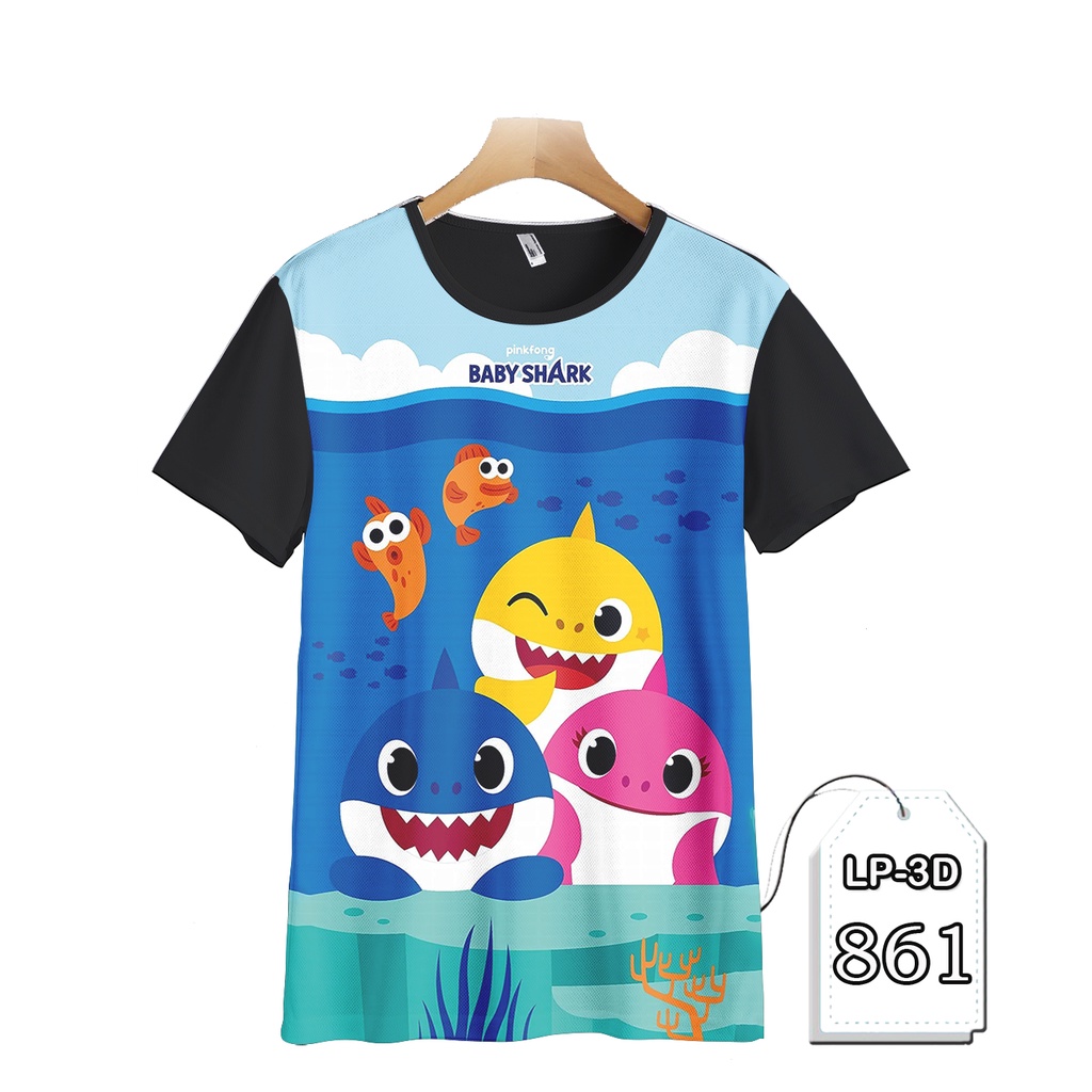 Pinkfong Baby Shark Clothes 3D Printed Children's T-shirt LP3D-861 ...
