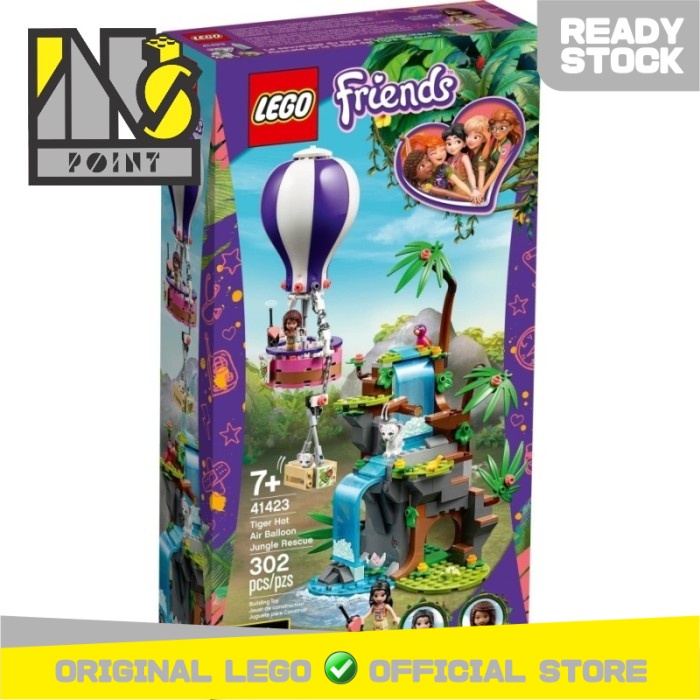 Lego 41423 - Friends - Tiger Hot Air Balloon Jungle Rescue | Shopee ...
