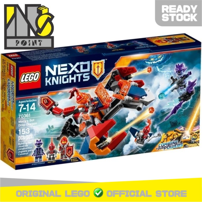 Lego 70361 - Nexo Knights - Macy's Bot Drop Dragon | Shopee Malaysia