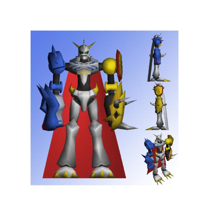 Diy Papercraft Figure Digimon Omegamon V1 | Shopee Malaysia