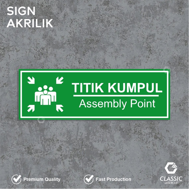 Acrylic Safety Sign Board "Clump Point" | Shopee Malaysia