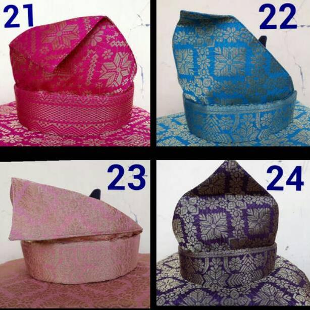 Tanjak/tengkolok/destar MELAYU Latest FULL SONGKET | Shopee Malaysia