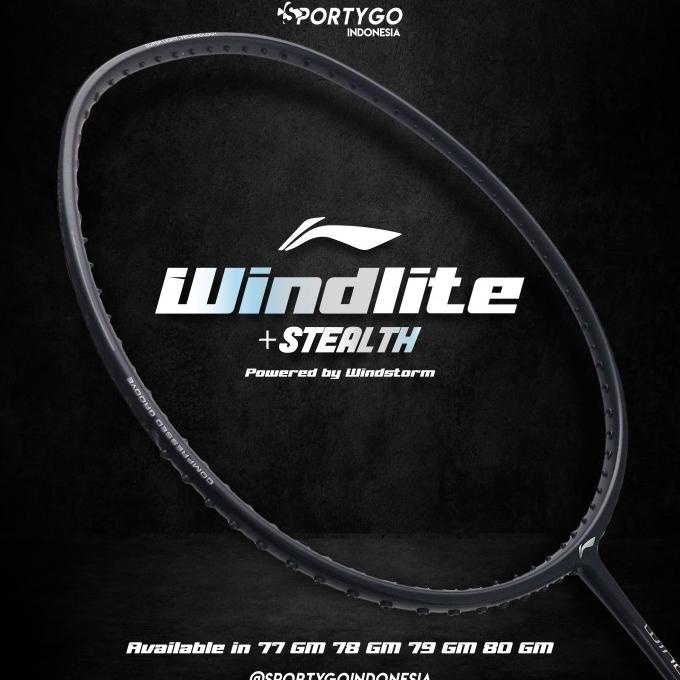 Original Li-Ning Windlite Stealth Badminton Racket / Wind Lite | Shopee ...