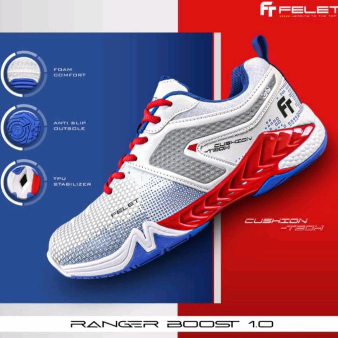 Original Felet Ranger Boost 1.0 Badminton Shoes | Shopee Malaysia
